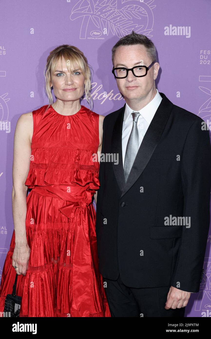 Liv Corfixen and Nicolas Winding Refn attending the "Cannes 75 ...