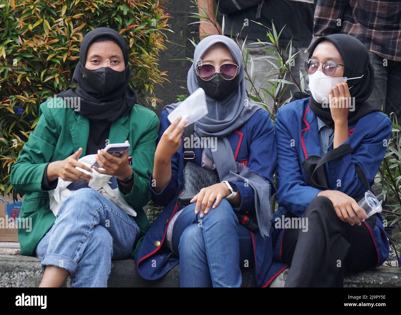 Kediri, East Java, Indonesia - April 18th, 2022 : Indonesian students ...