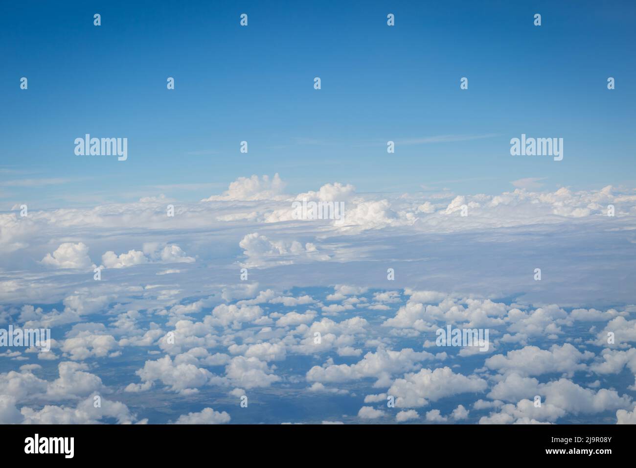 sky and clouds view from airplan background Stock Photo - Alamy
