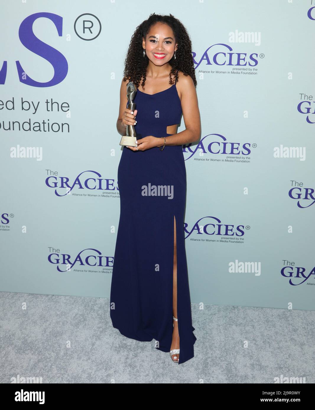 Beverly Hills, USA. 24th May, 2022. Maya Eaglin arrives at The 47th Annual Gracie Awards held at ...