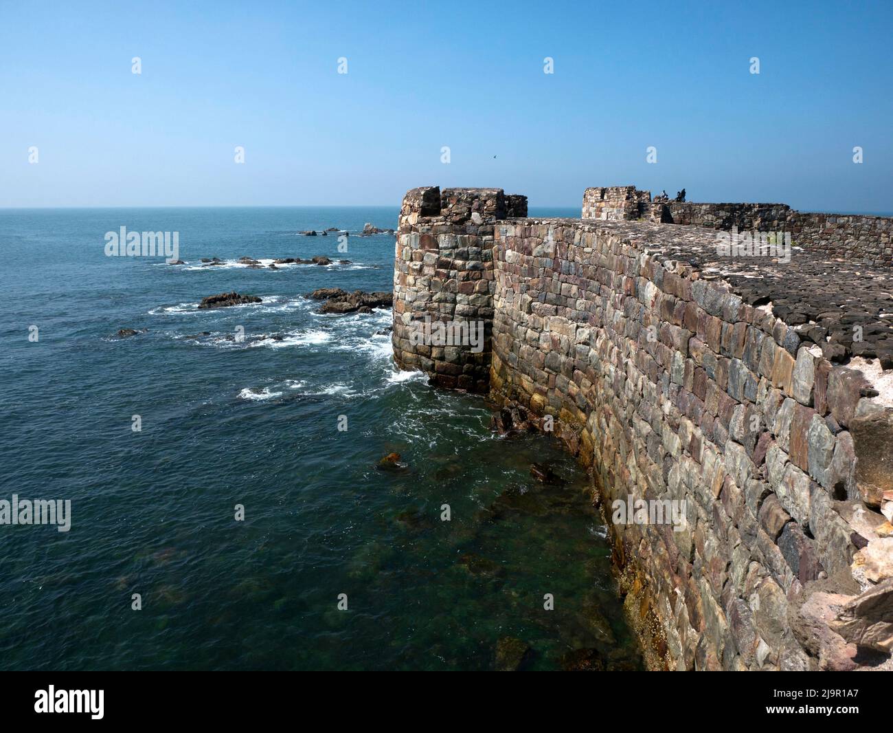 Magnificent Sindhudurg Fort is situated and floating mid sea of the ...