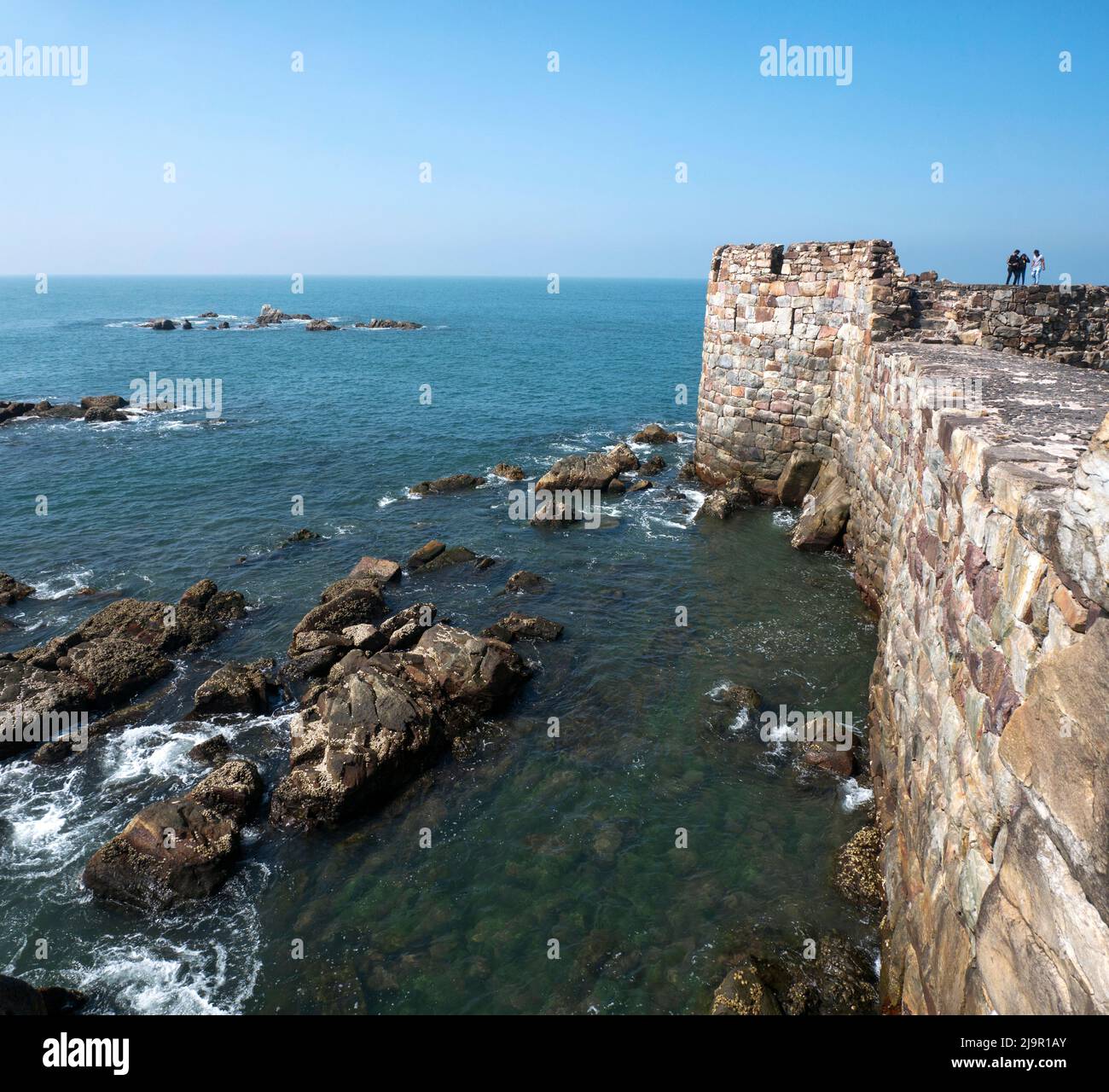 Magnificent Sindhudurg Fort is situated and floating mid sea of the ...