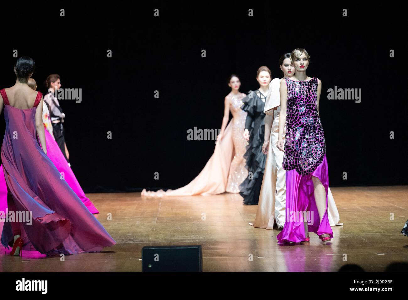 Monaco, Monaco. 24th May, 2022. NO TABLOIDS - Models walk on the runway ...