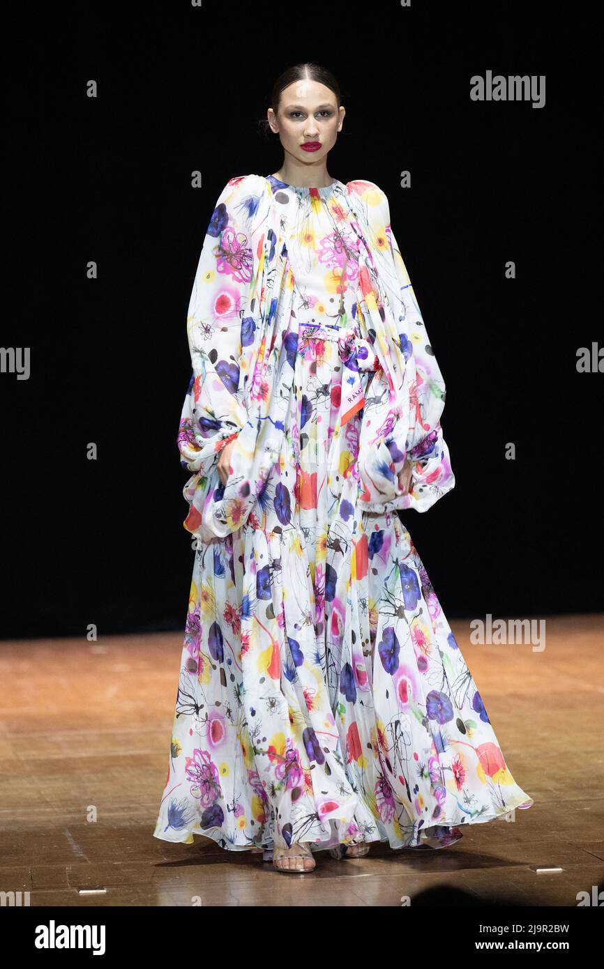 Monaco, Monaco. 24th May, 2022. NO TABLOIDS - A model walks on the ...