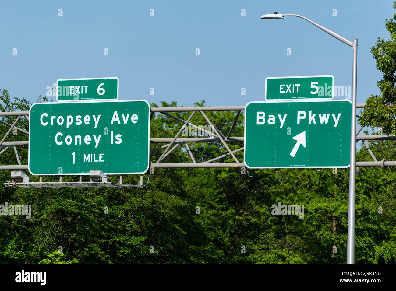 Highway Signs - Directions to Coney Island Stock Photo - Alamy