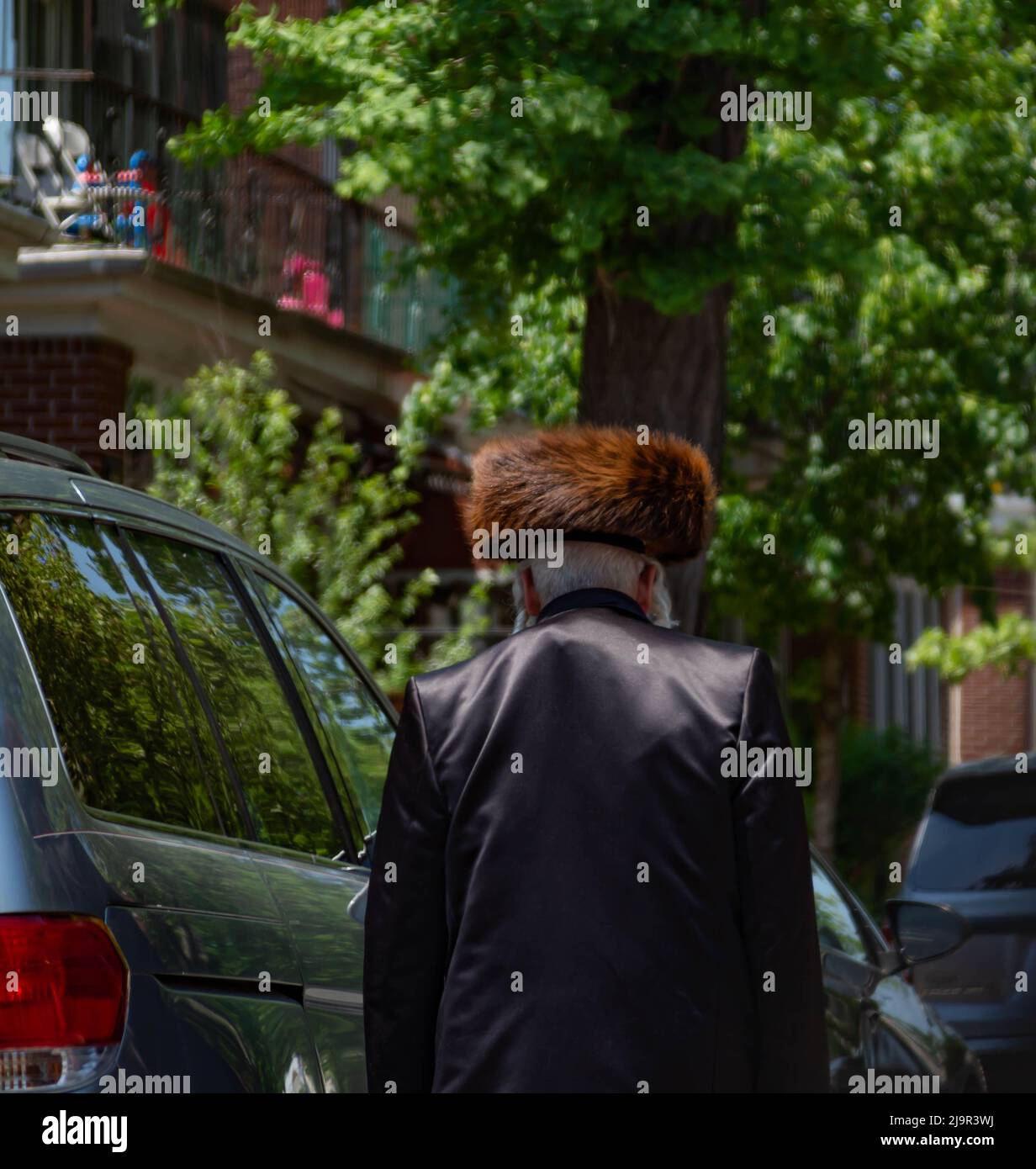 Hasidic Jewish man wearing a shtreimel Stock Photo - Alamy