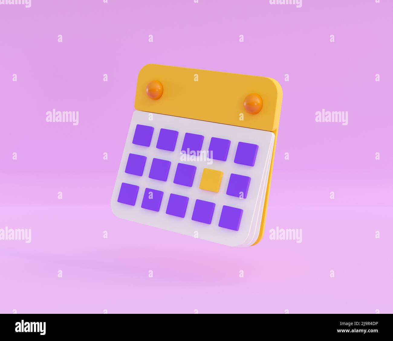 3d calendar icon. Concept of planning, management, appointment or ...