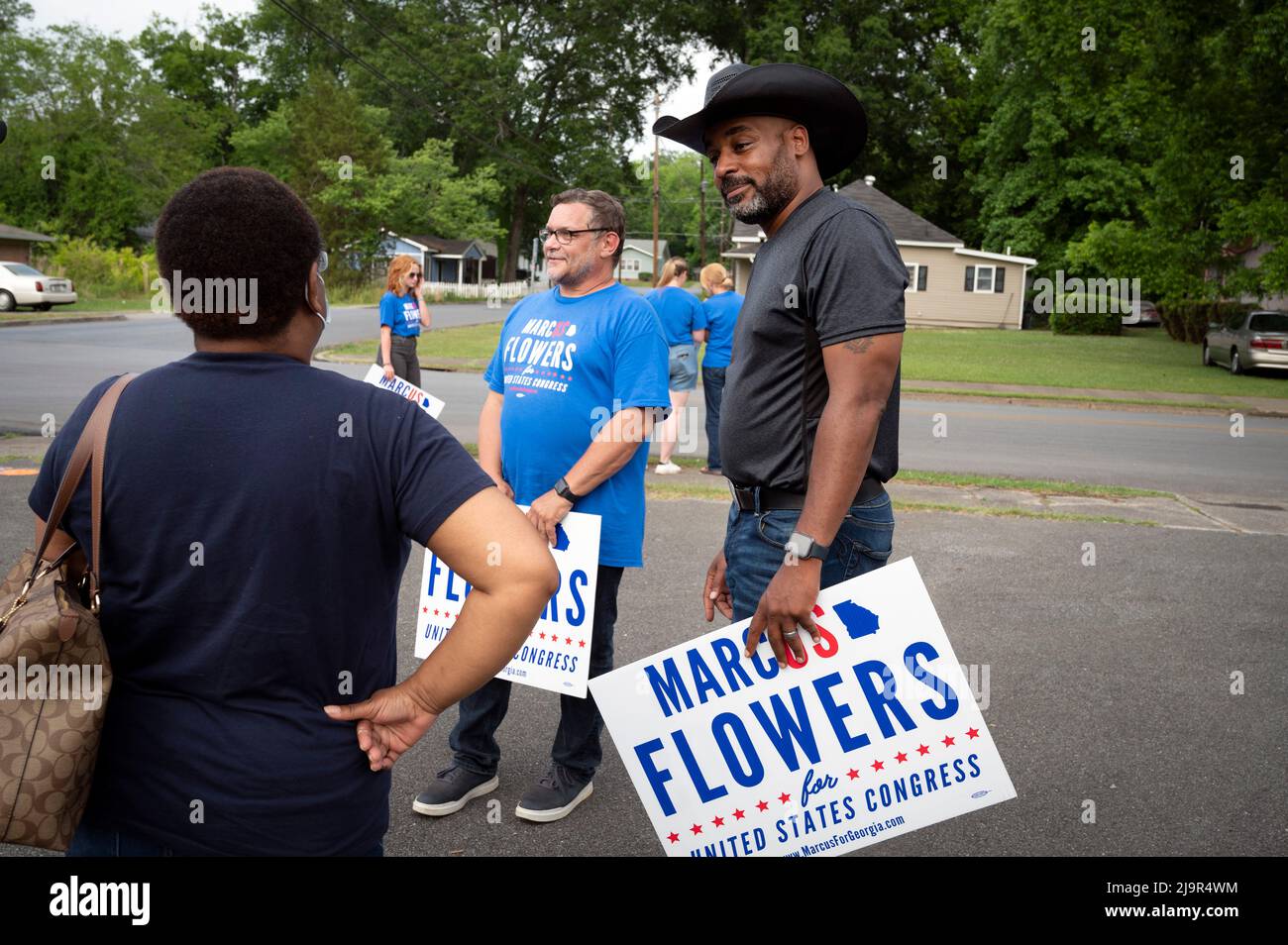 Rome, Georgia, USA. 24th May, 2022. Marcus Flowers, Democratic ...