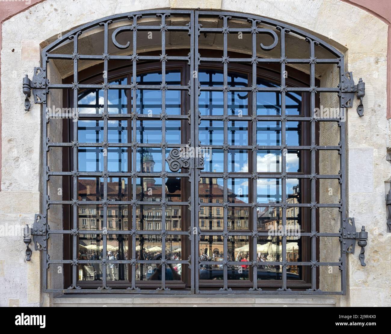 WARSAW, POLAND - MAY 15, 2022: Buildings in the Old Town Market Square ...