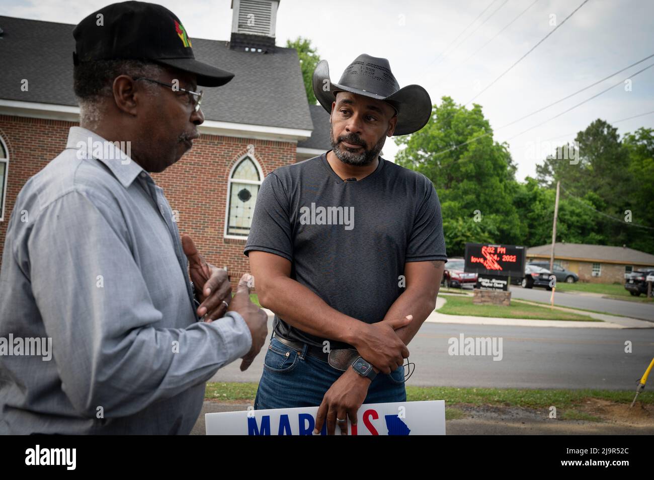 Rome, Georgia, USA. 24th May, 2022. Marcus Flowers, Democratic ...