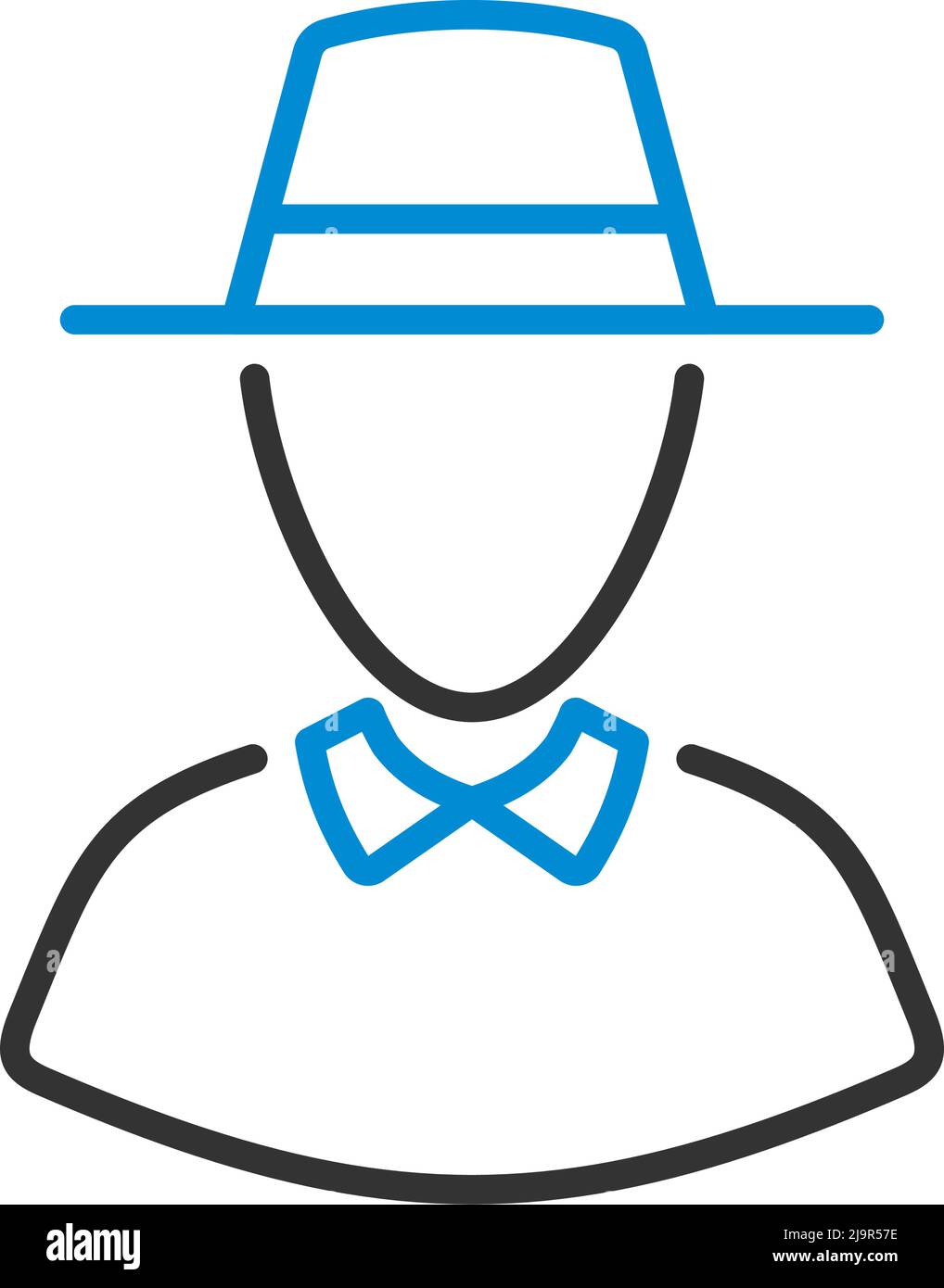 Cricket Umpire Icon. Editable Bold Outline With Color Fill Design ...