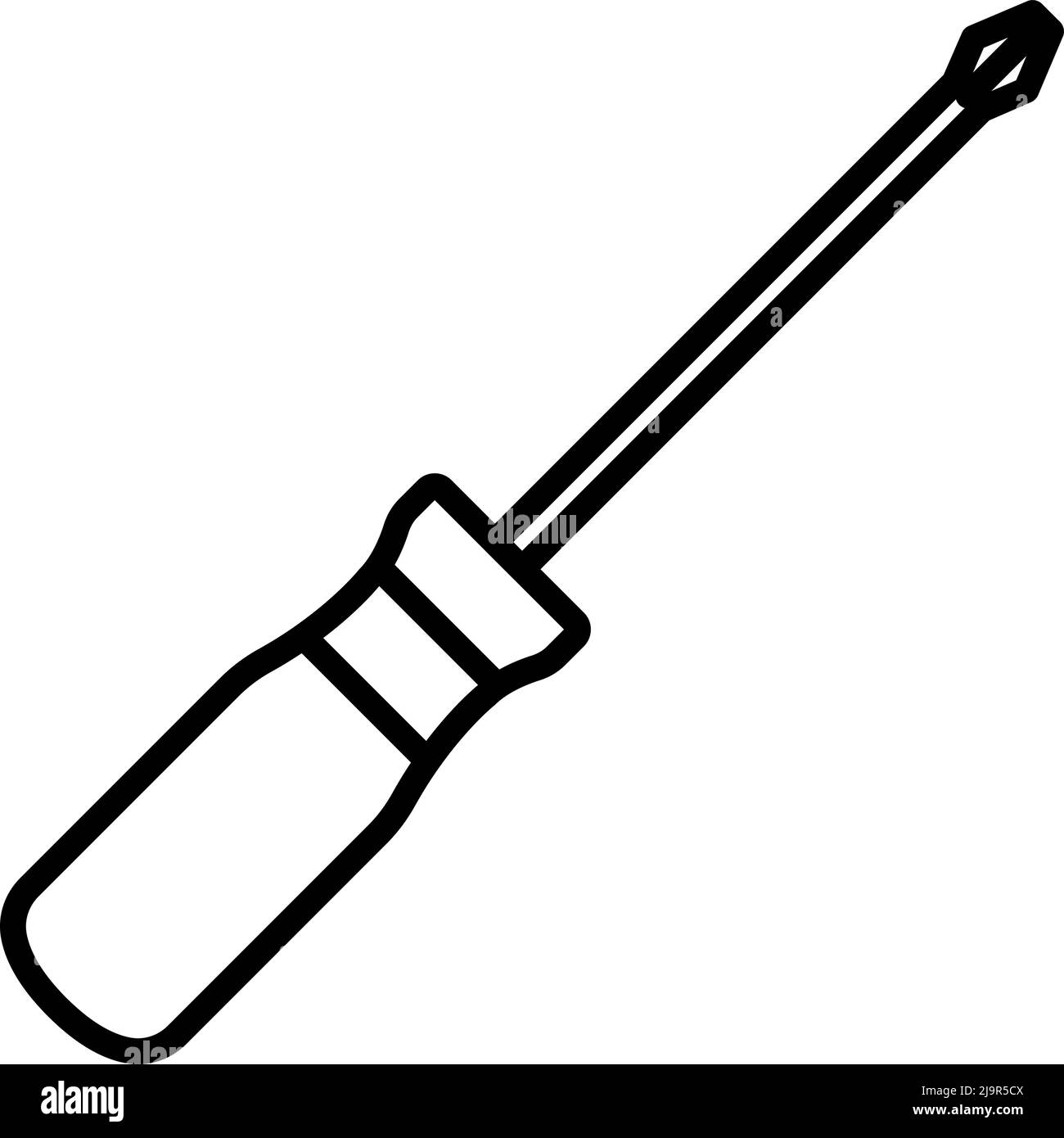 Screwdriver Icon. Bold outline design with editable stroke width ...