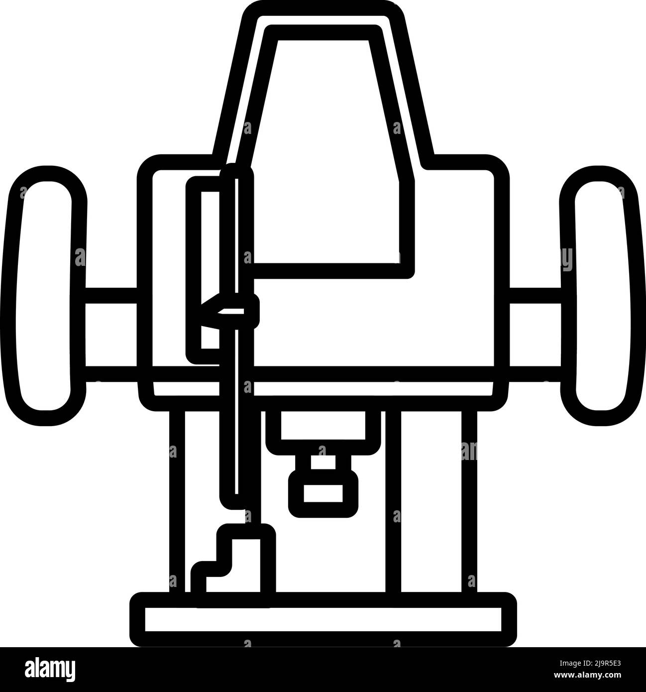 Plunger Milling Cutter Icon. Bold outline design with editable stroke ...