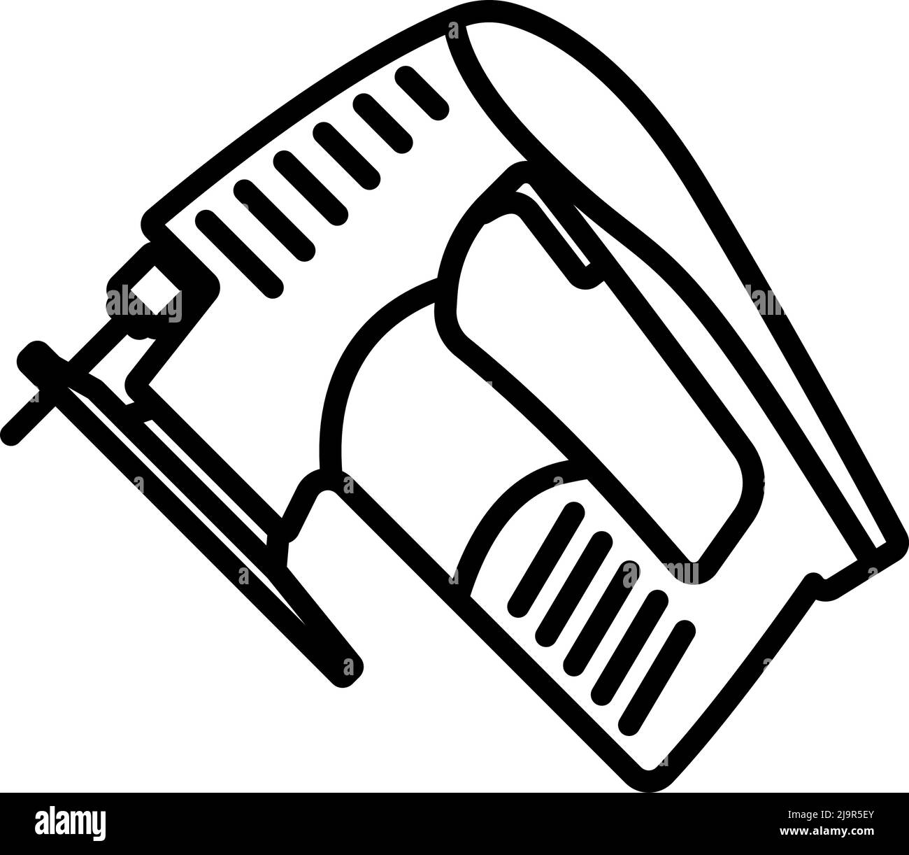 Jigsaw Icon. Bold outline design with editable stroke width. Vector ...