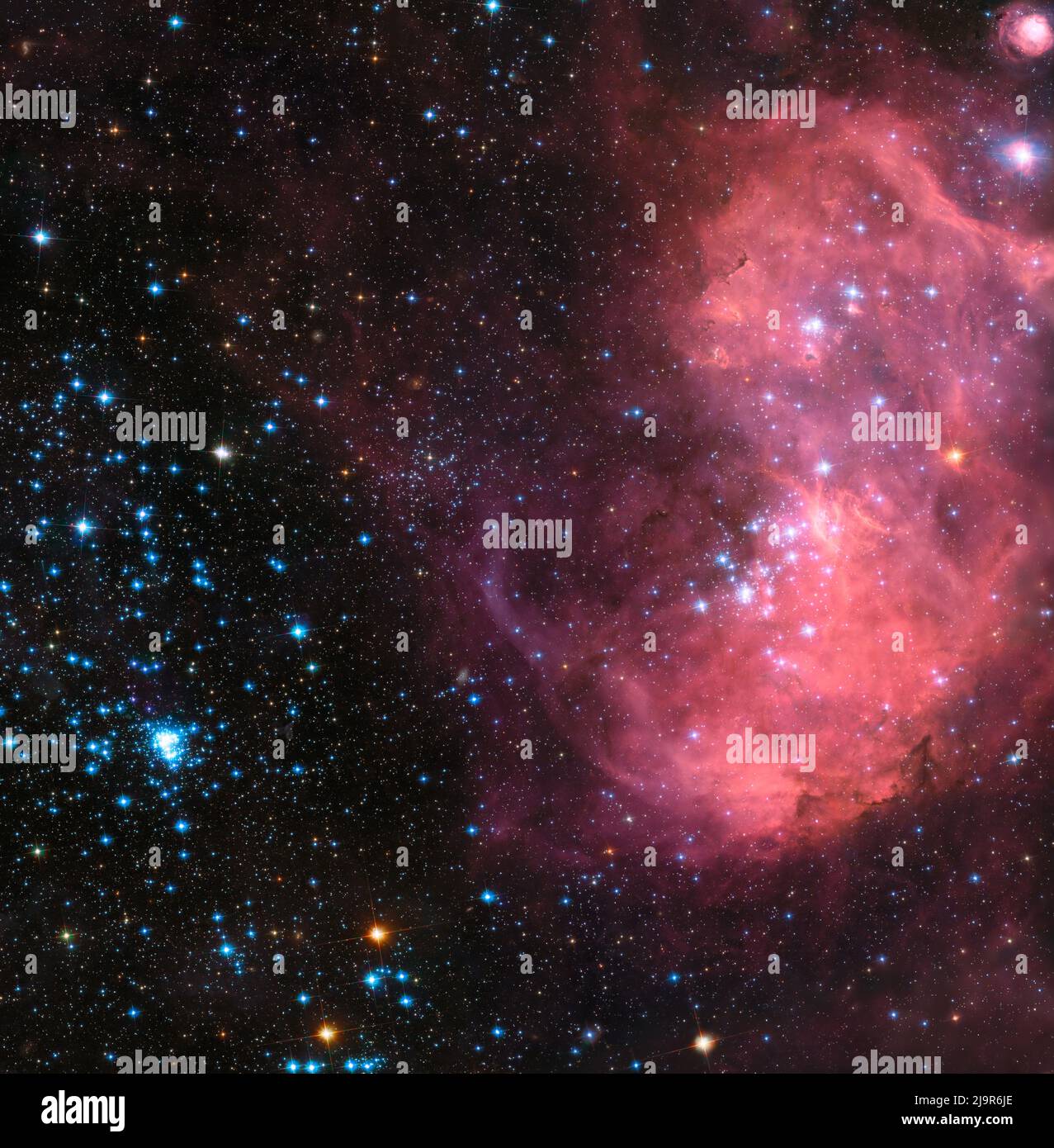 Star formation region N11 in Large Magellanic Cloud. Star cluster and ...