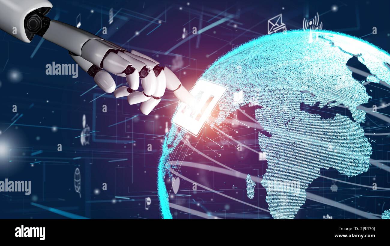 Futuristic sharing hi-res stock photography and images - Alamy