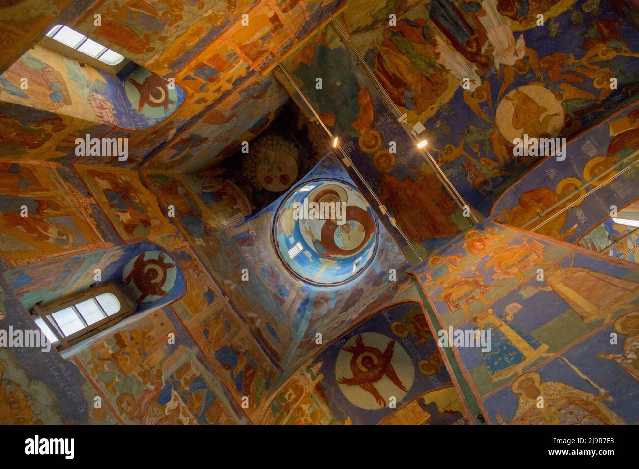 Beautiful ceiling of a Orthodox Church in Suzdal Stock Photo - Alamy