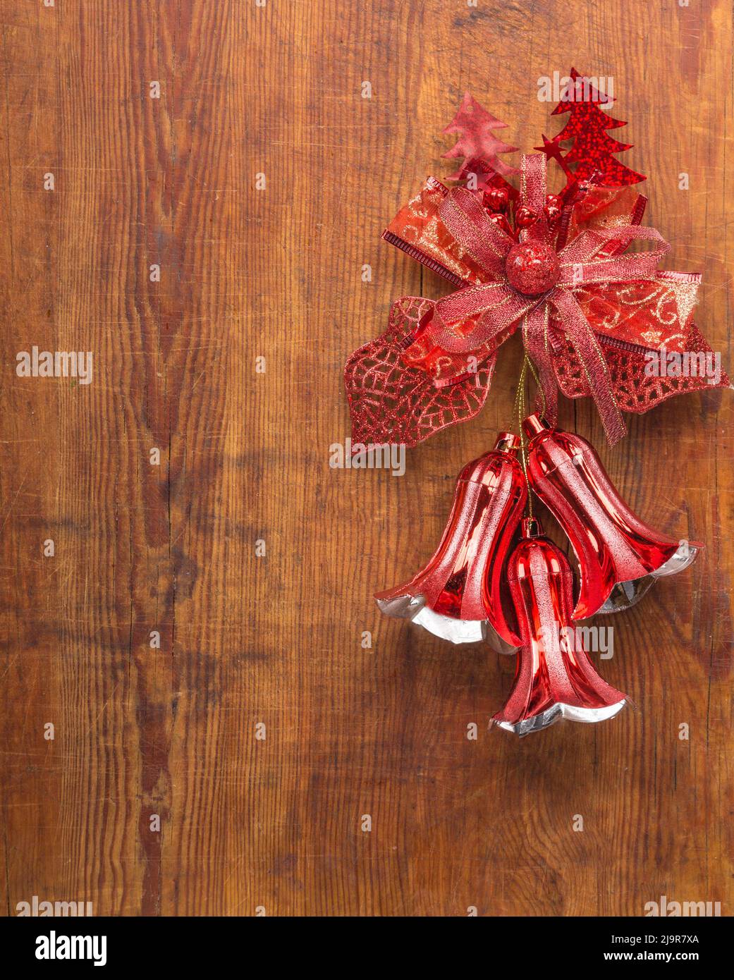Two red christmas bells hanging hi-res stock photography and images - Alamy