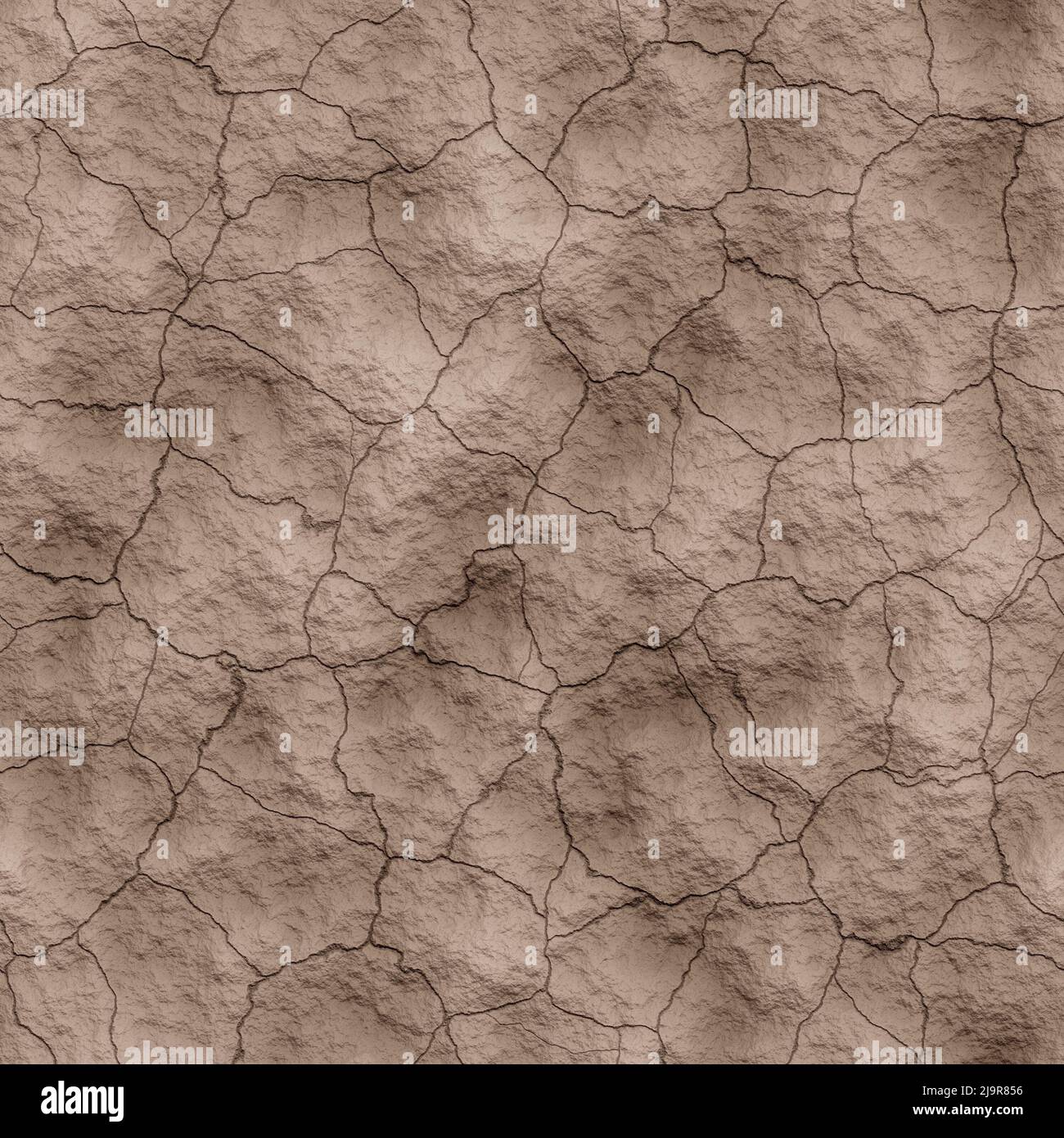 Cracked Brown Soil Seamless Tileable Texture Stock Photo - Alamy