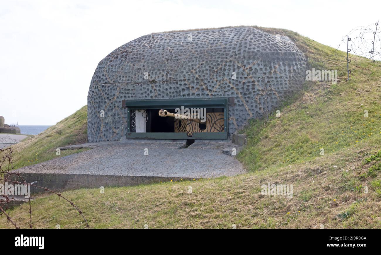 An old bunker from WW2, used by the dutch and the germans Stock Photo ...