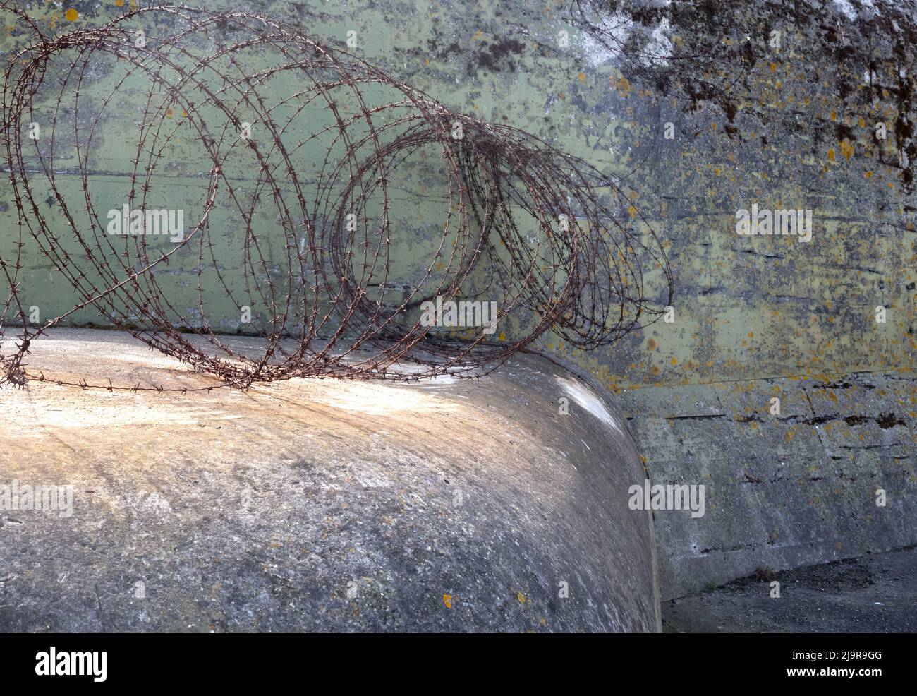 An old bunker from WW2, used by the dutch and the germans Stock Photo ...