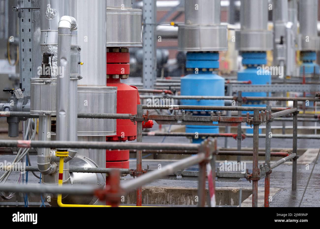 Munich, Germany. 24th May, 2022. The geothermal plant at the southern ...