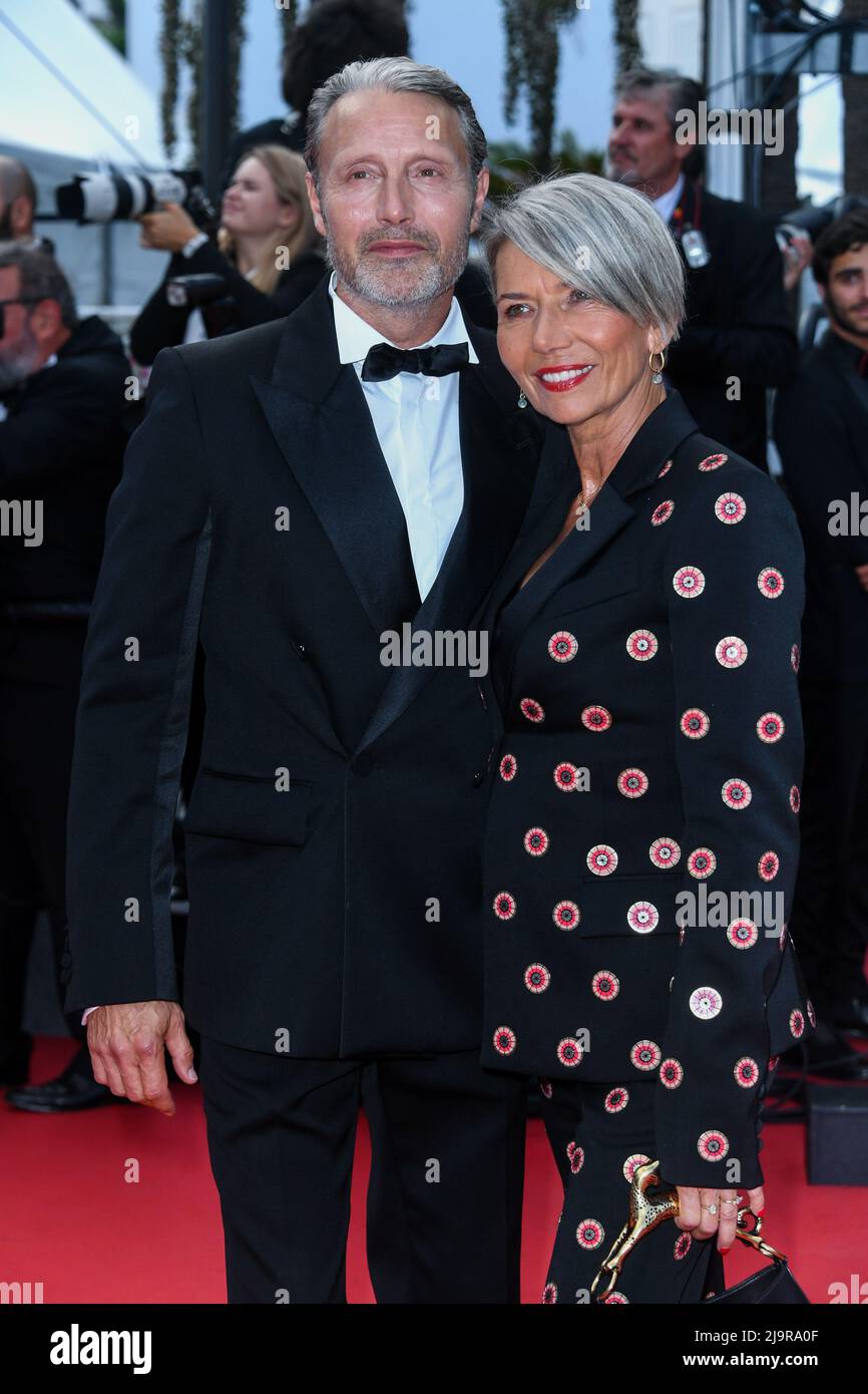 Mads Mikkelsen , Hanne Jacobsen 75th Cannes Film Festival Red Carpet of ...