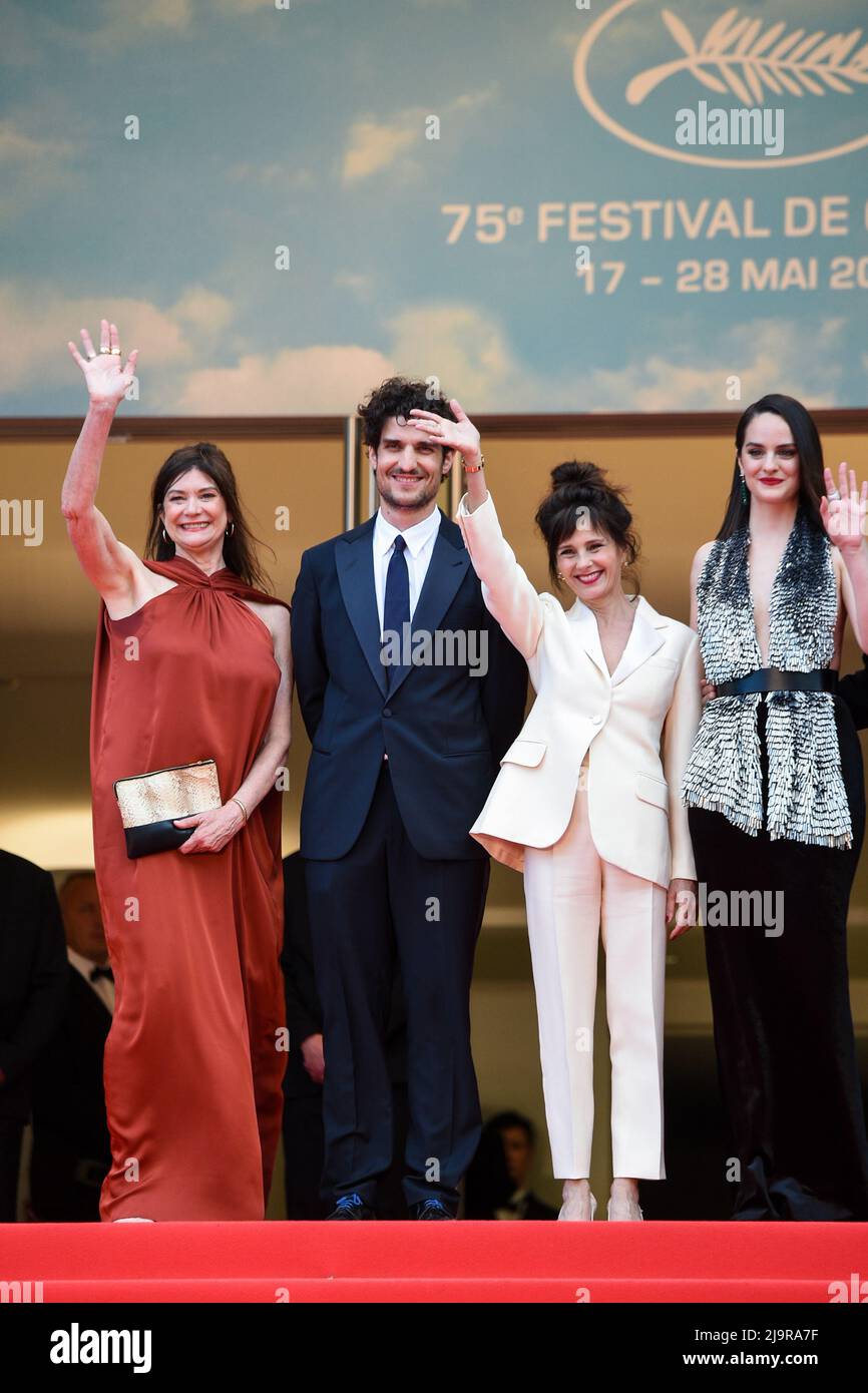 Italy. 24th May, 2022. Anne-Dominique Toussaint, Louis Garrel, Anouk ...