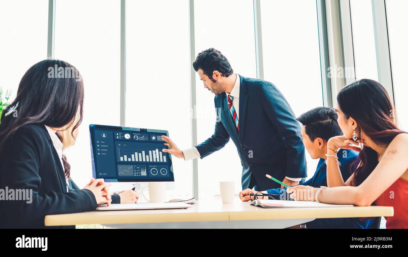 Business data dashboard analysis by ingenious computer software ...