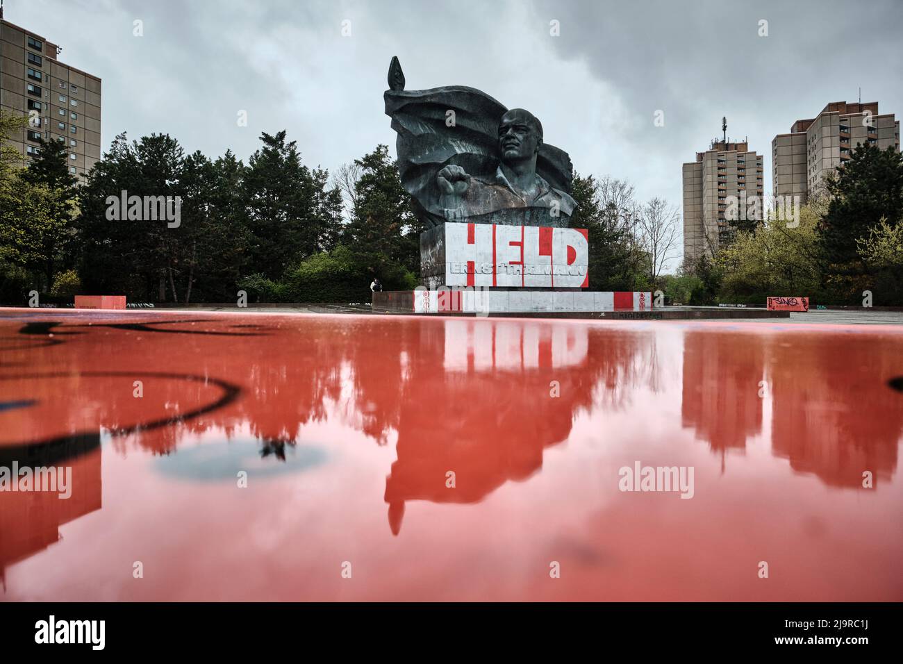 Berlin, Germany. 15th Apr, 2022. A monument to Ernst Thälmann, former ...