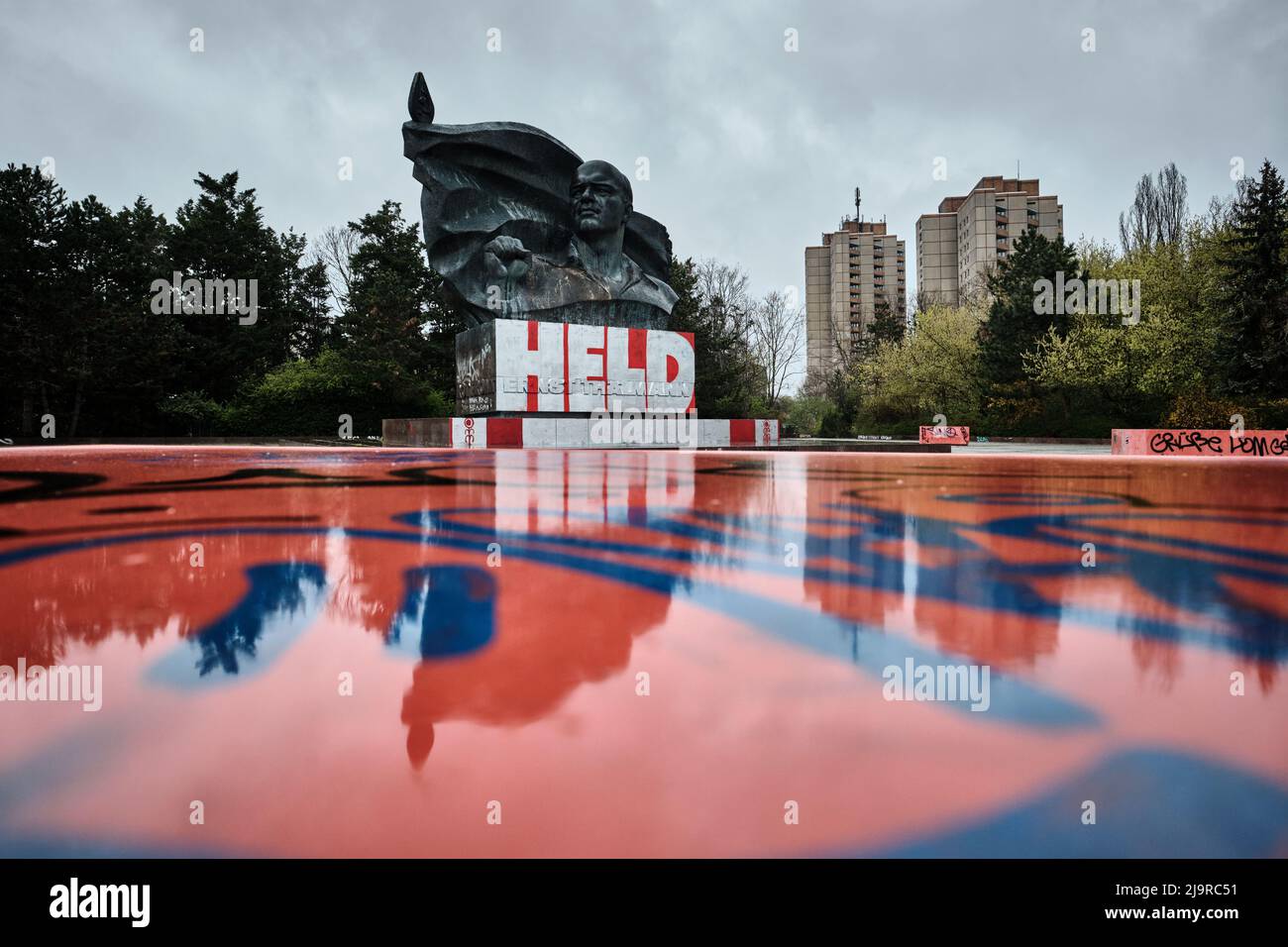 Berlin, Germany. 15th Apr, 2022. A monument to Ernst Thälmann, former ...