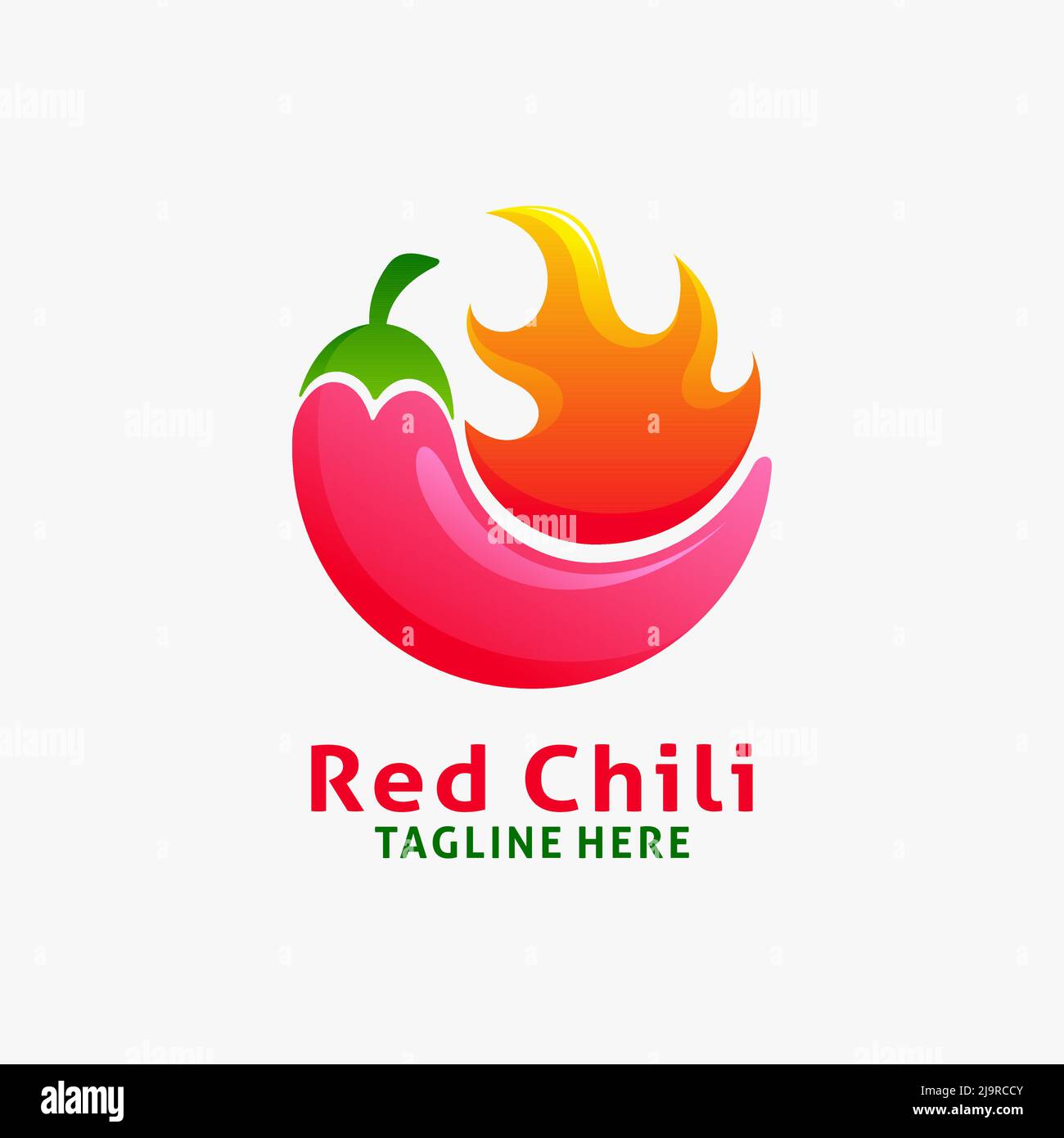 Red chili burning logo design Stock Vector Image & Art - Alamy