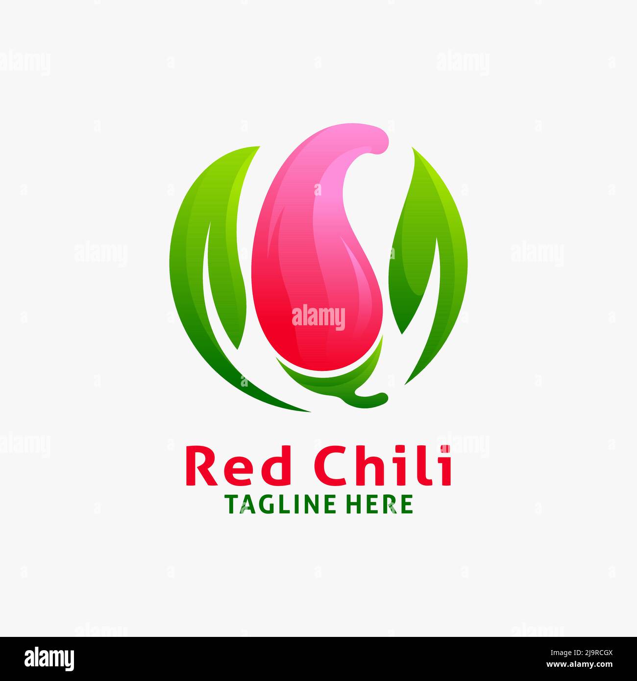 Chili pepper vegetable red circle Stock Vector Images - Alamy