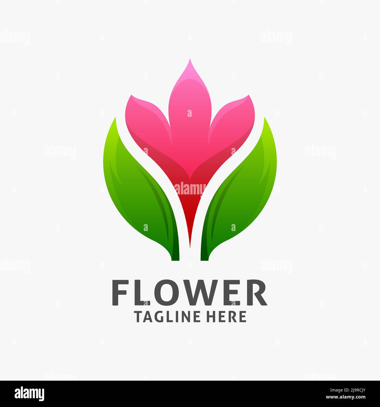 Red flower logo design Stock Vector Image & Art - Alamy