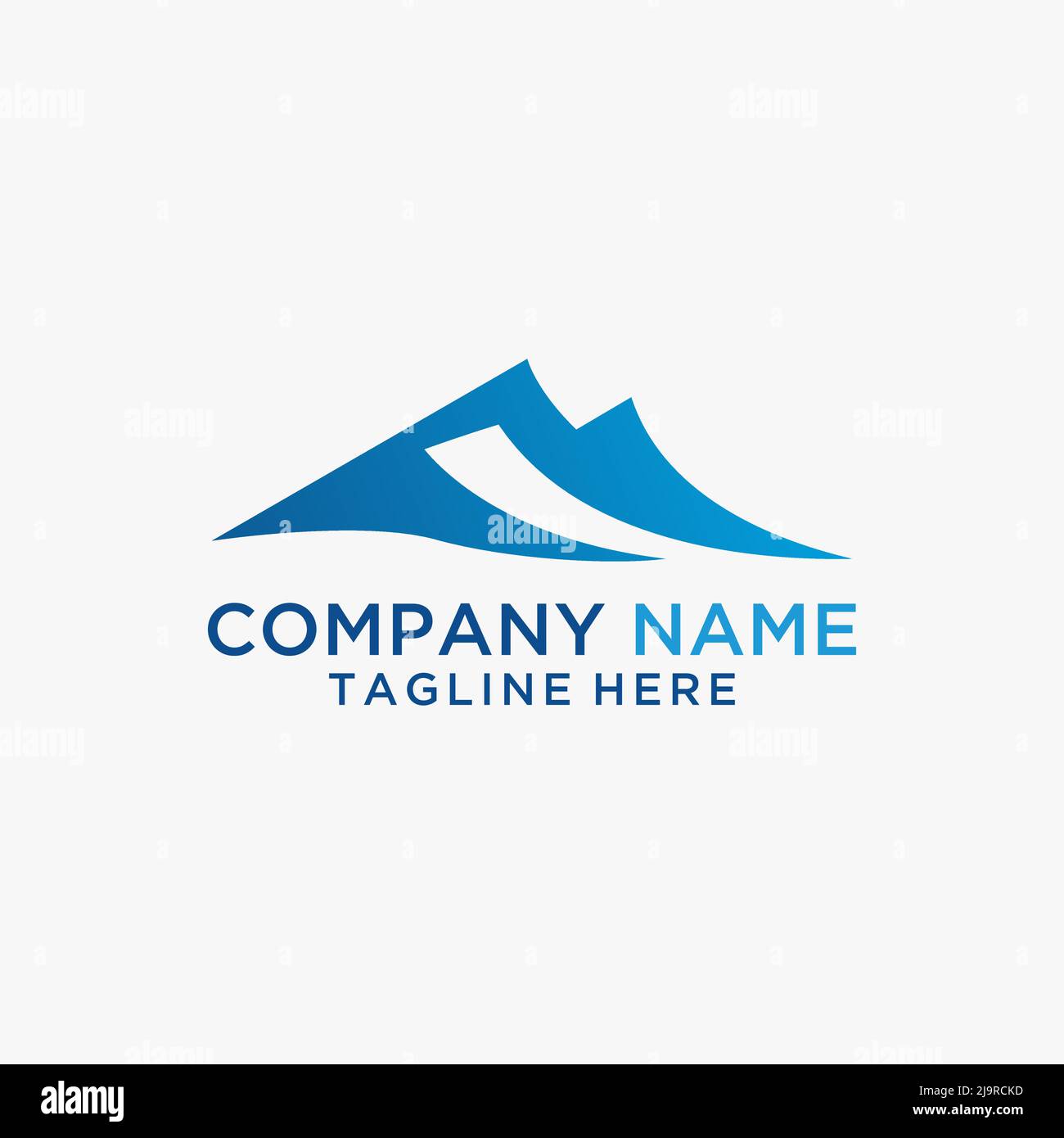Simple mountain logo design Stock Vector Image & Art - Alamy