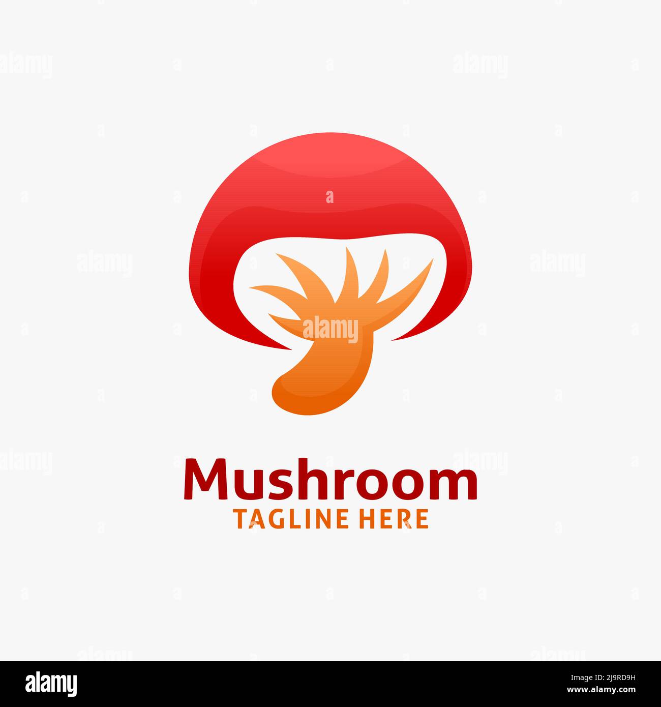 Creative mushroom logo design Stock Vector Image & Art - Alamy