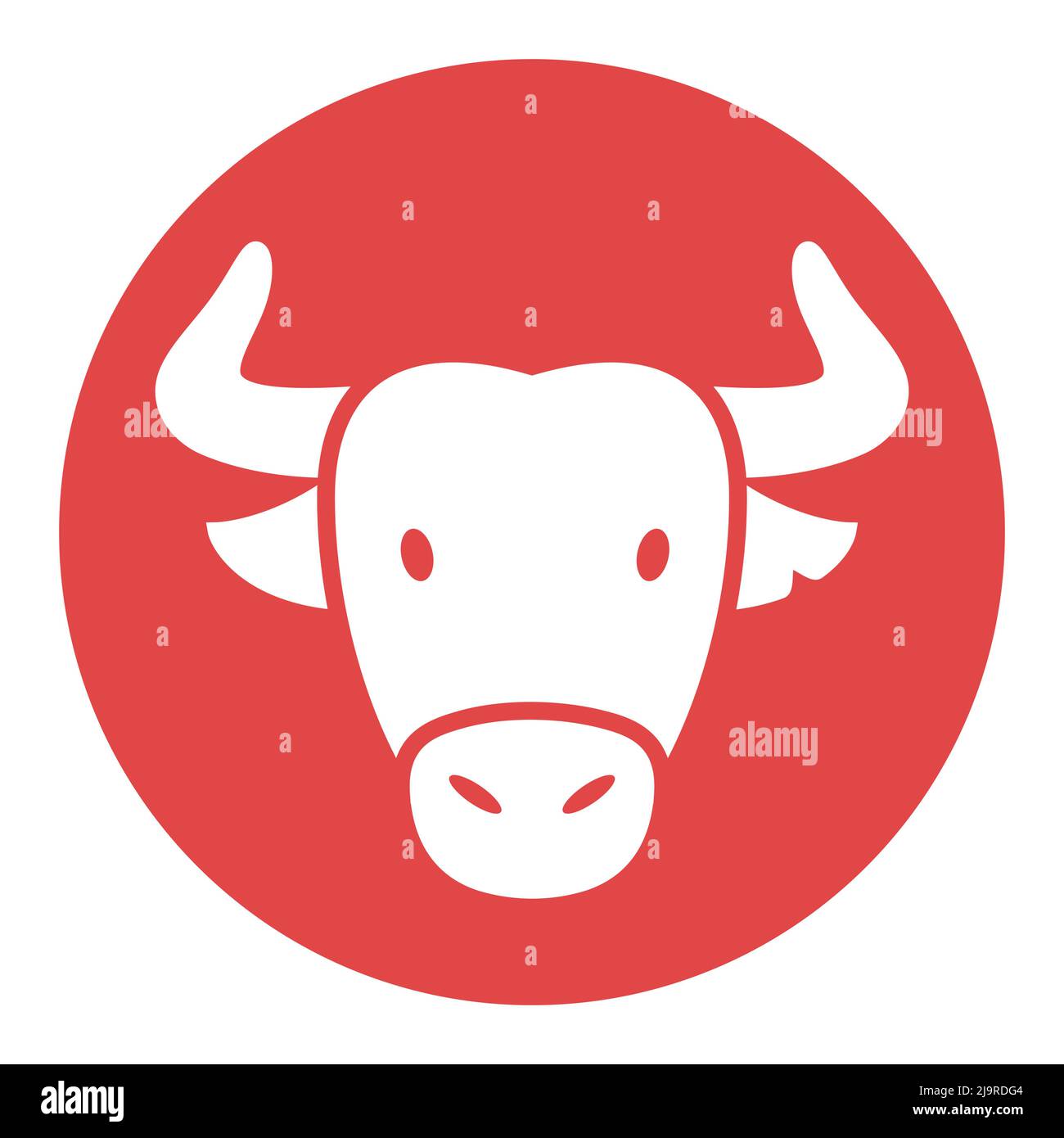 Spanish bull buffalo glyph icon. Animal head vector. Agriculture sign ...