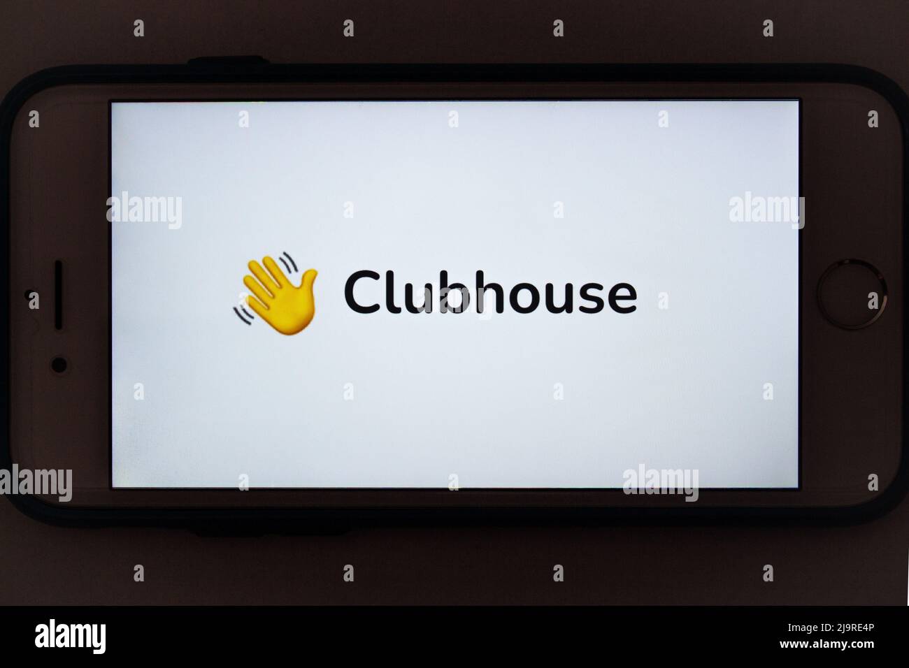 Kumamoto, JAPAN - Feb 3 2021 : Clubhouse app logo on iPhone. Clubhouse ...