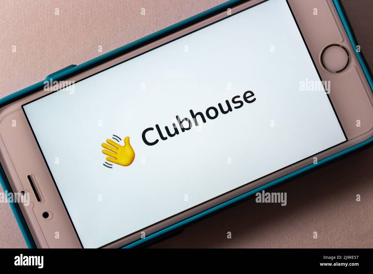 Kumamoto, JAPAN - Feb 3 2021 : Clubhouse app logo on iPhone. Clubhouse ...