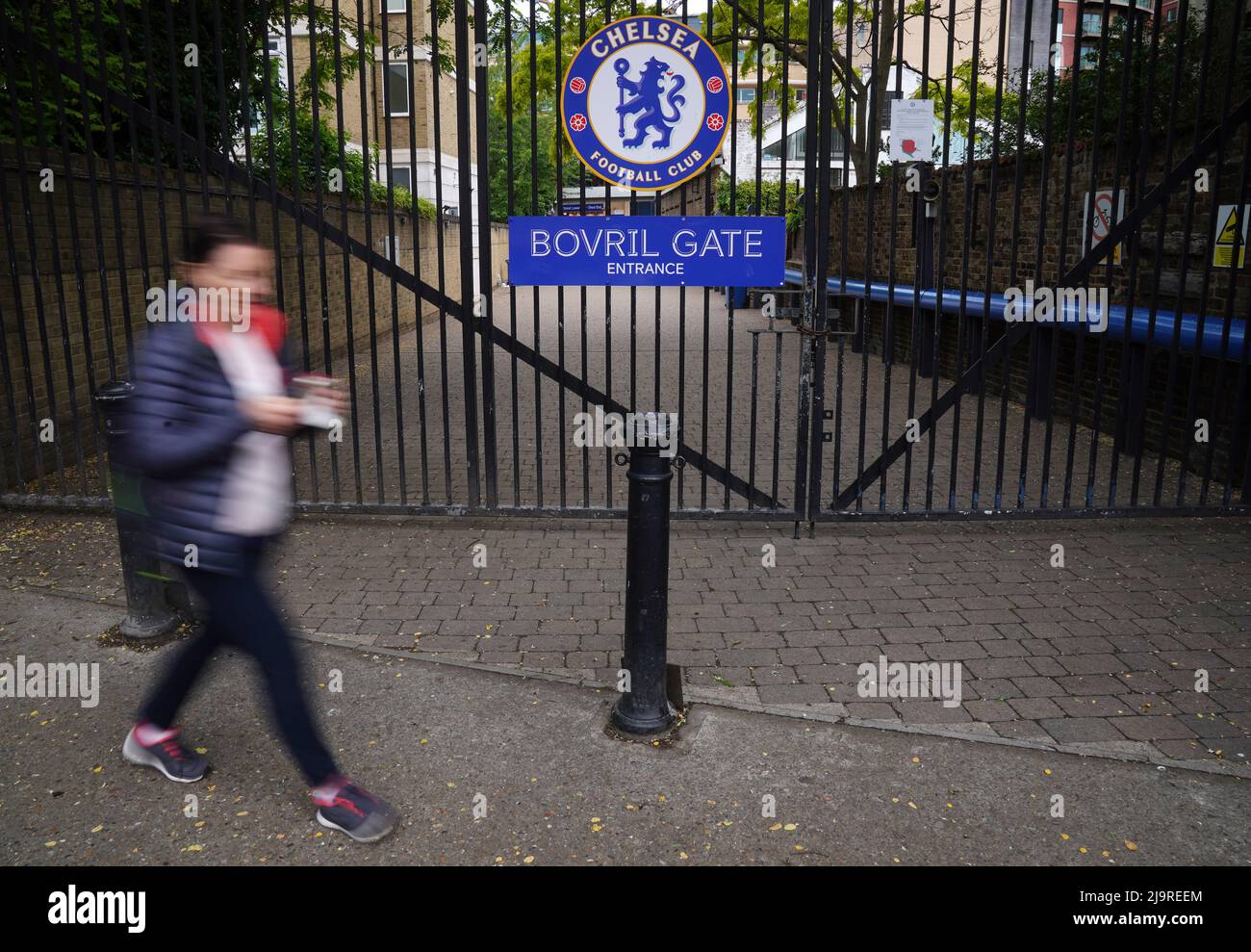 A general view of of the Bovril Gate entrance at Stamford Bridge, home ...