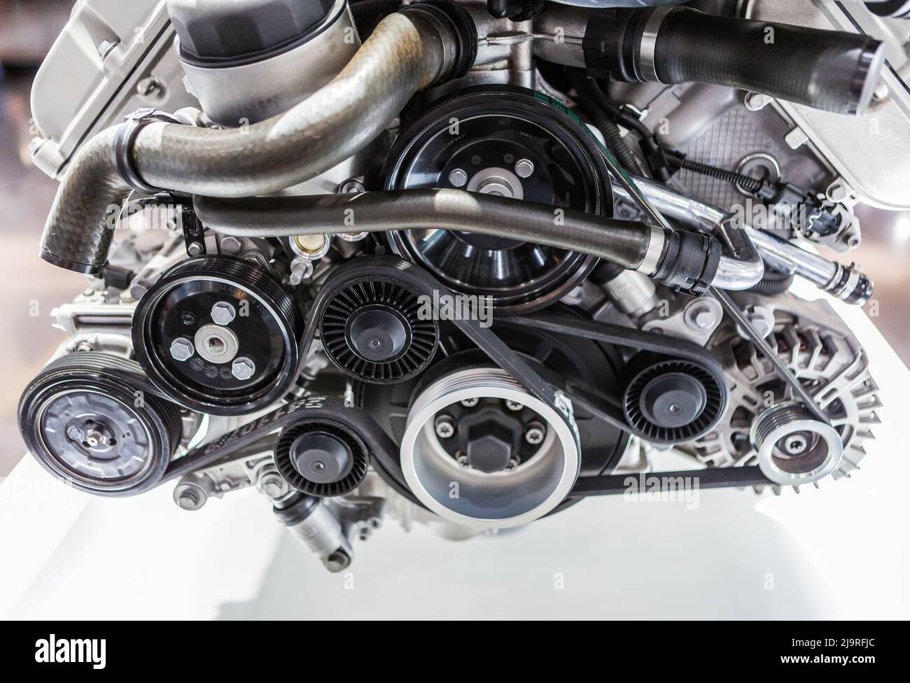 Close up shot of car engine Stock Photo - Alamy