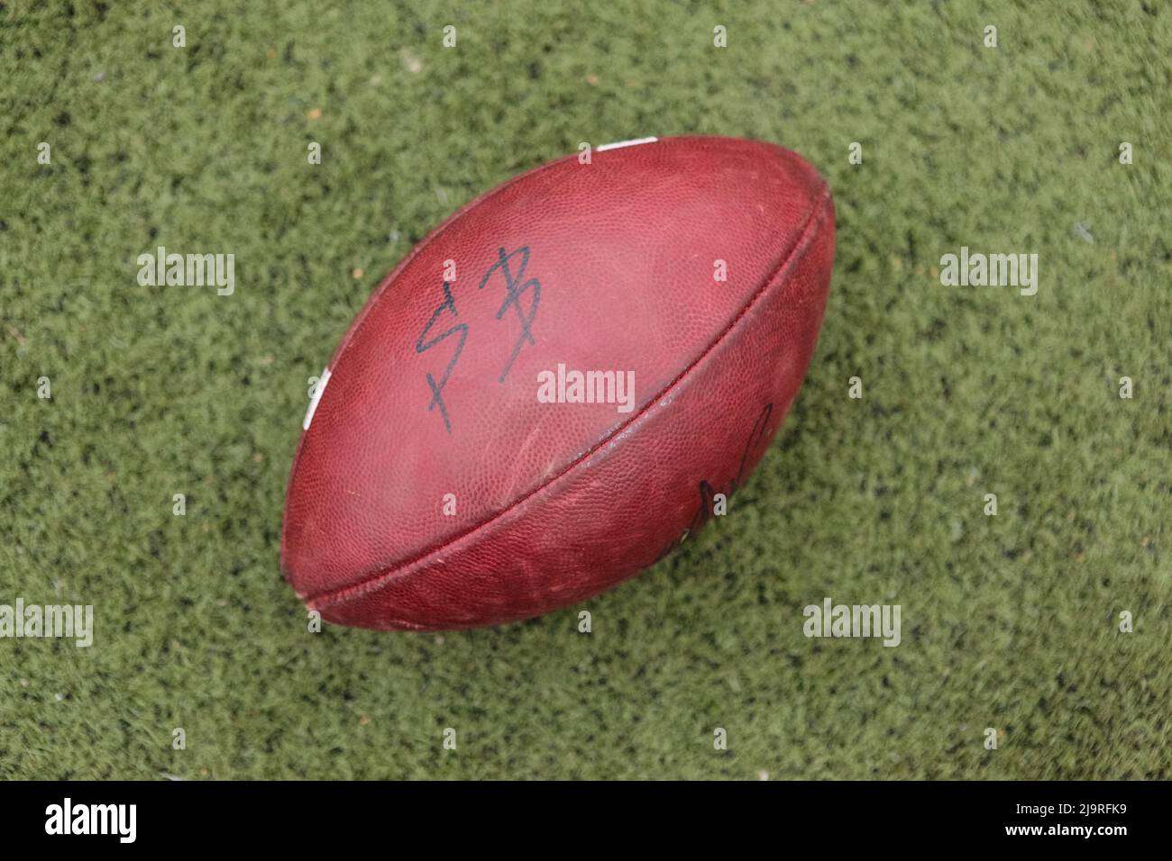 Rugby ball laces hi-res stock photography and images - Alamy