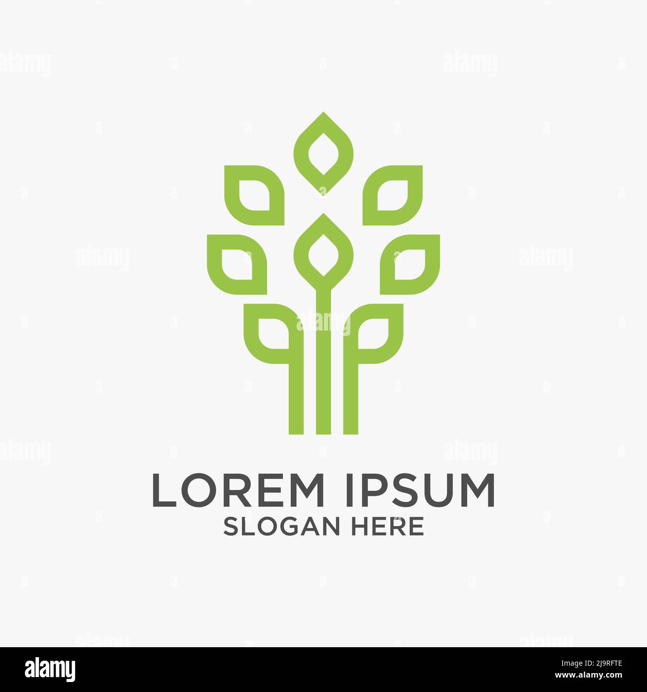 Line tree logo design Stock Vector Image & Art - Alamy