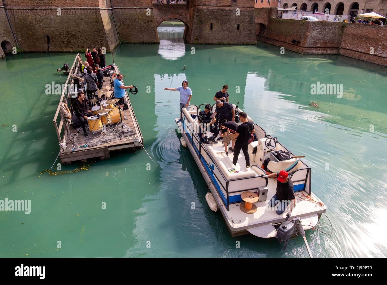 Ferrara, May 24, 2022. Francesco Gabbani’s new music video shooting in ...