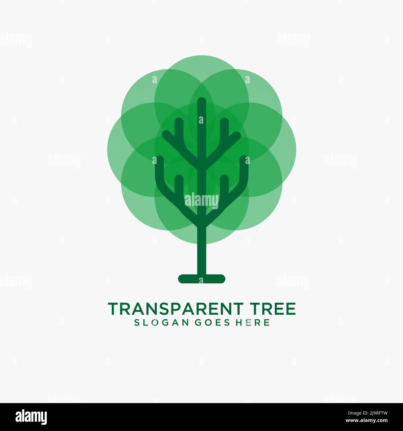 Transparent tree logo design Stock Vector Image & Art - Alamy