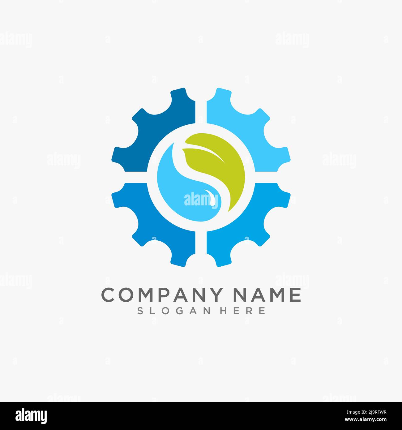 Nature service logo design Stock Vector Image & Art - Alamy