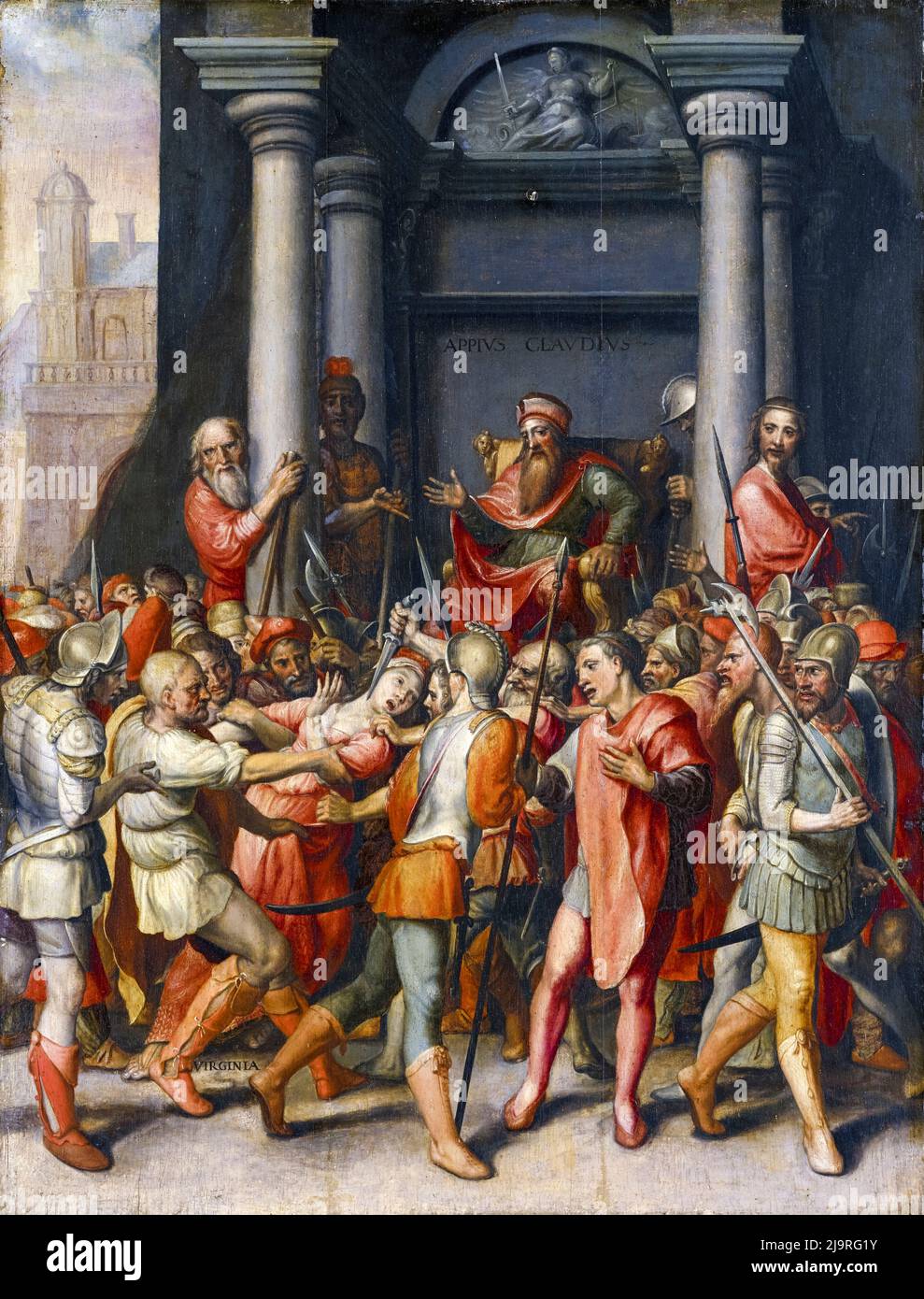 Death of Virginia, painting by Hans Holbein the Younger (copy after ...