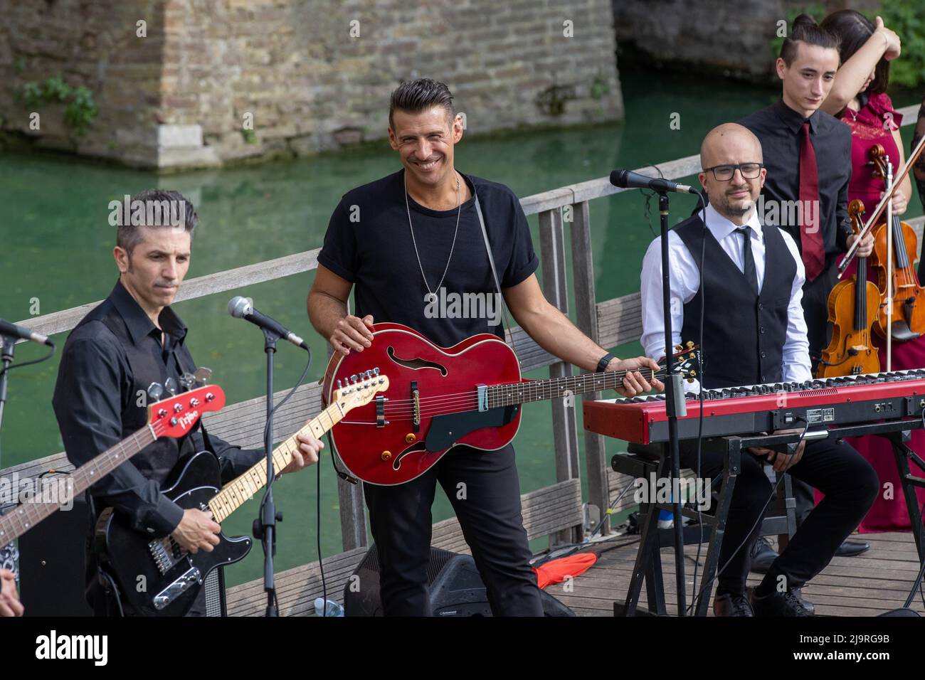 Ferrara, May 24, 2022. Francesco Gabbani’s new music video shooting in ...