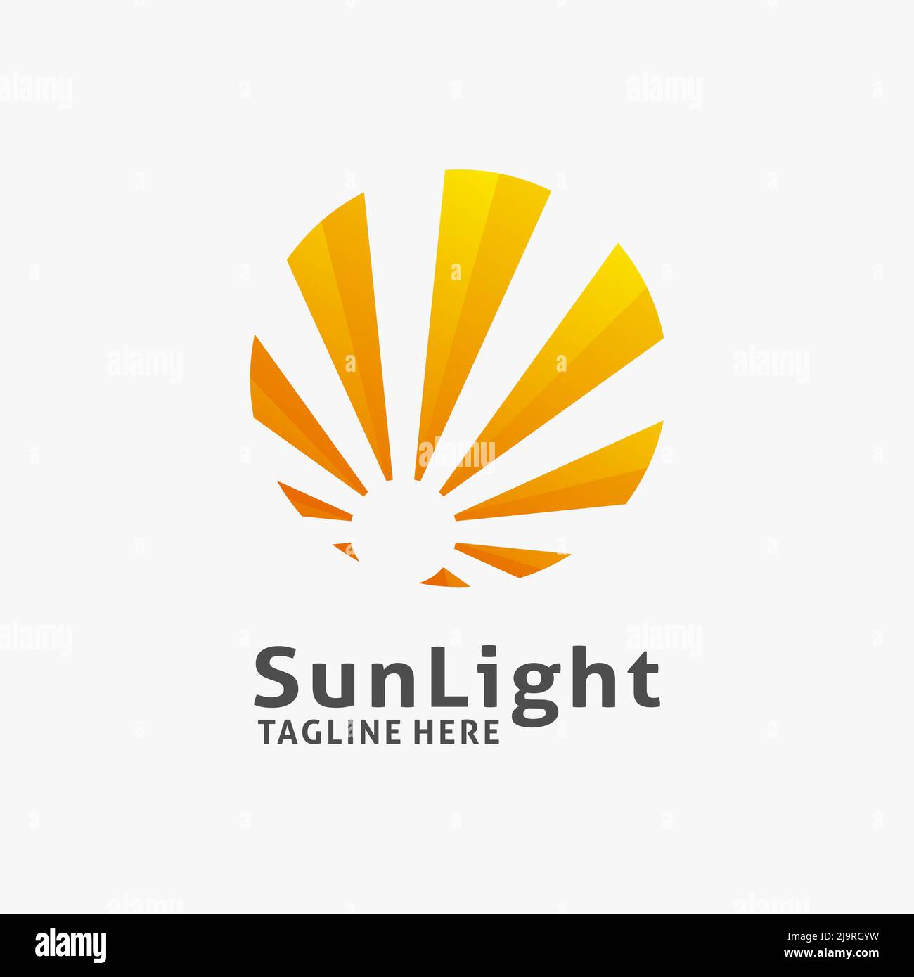 Sunlight logo design in circle concept Stock Vector Image & Art - Alamy