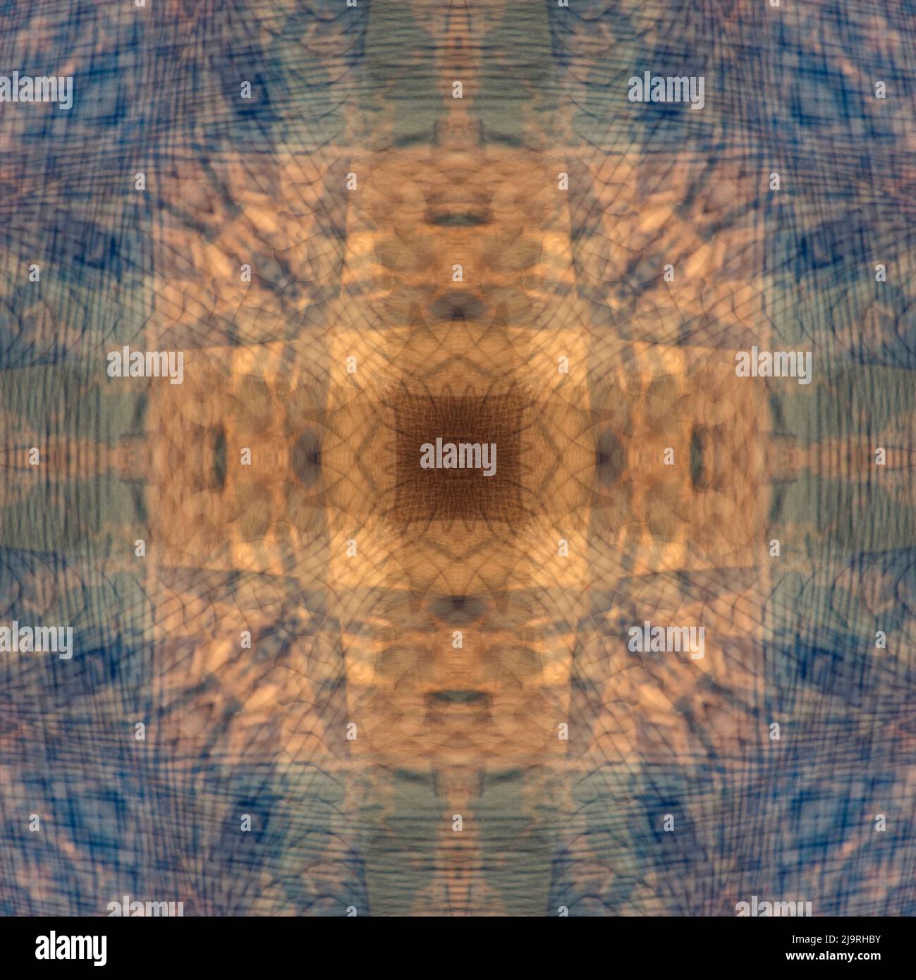 Blue and tan abstract Stock Photo - Alamy